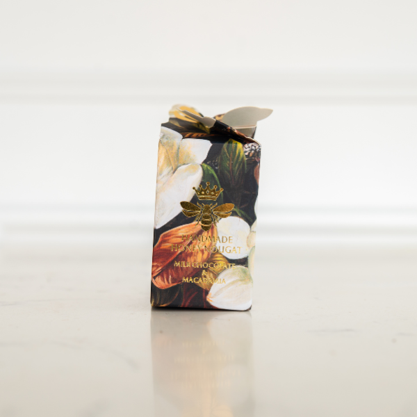 V&A Magnolia Milk Chocolate & Macadamia Honey Nougat Honey Bee Box | Nougat | Chocolate Nougat ...