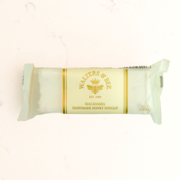 50g Macadamia Honey Nougat Bar | Walters & Bee | Nougat